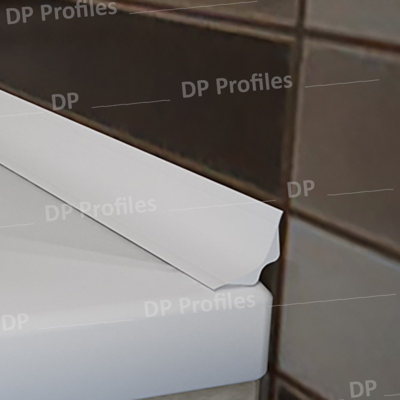 Προφίλ PVC, σοβατεπί μπάνιου 37mmX26mm