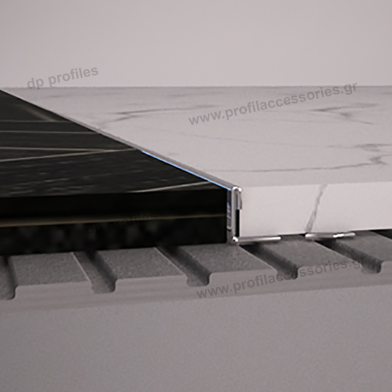 Προφίλ stainless steel τερματικό, ενωτικό, σύνδεσμος 6mm/10/mm/12.5mm/15mm